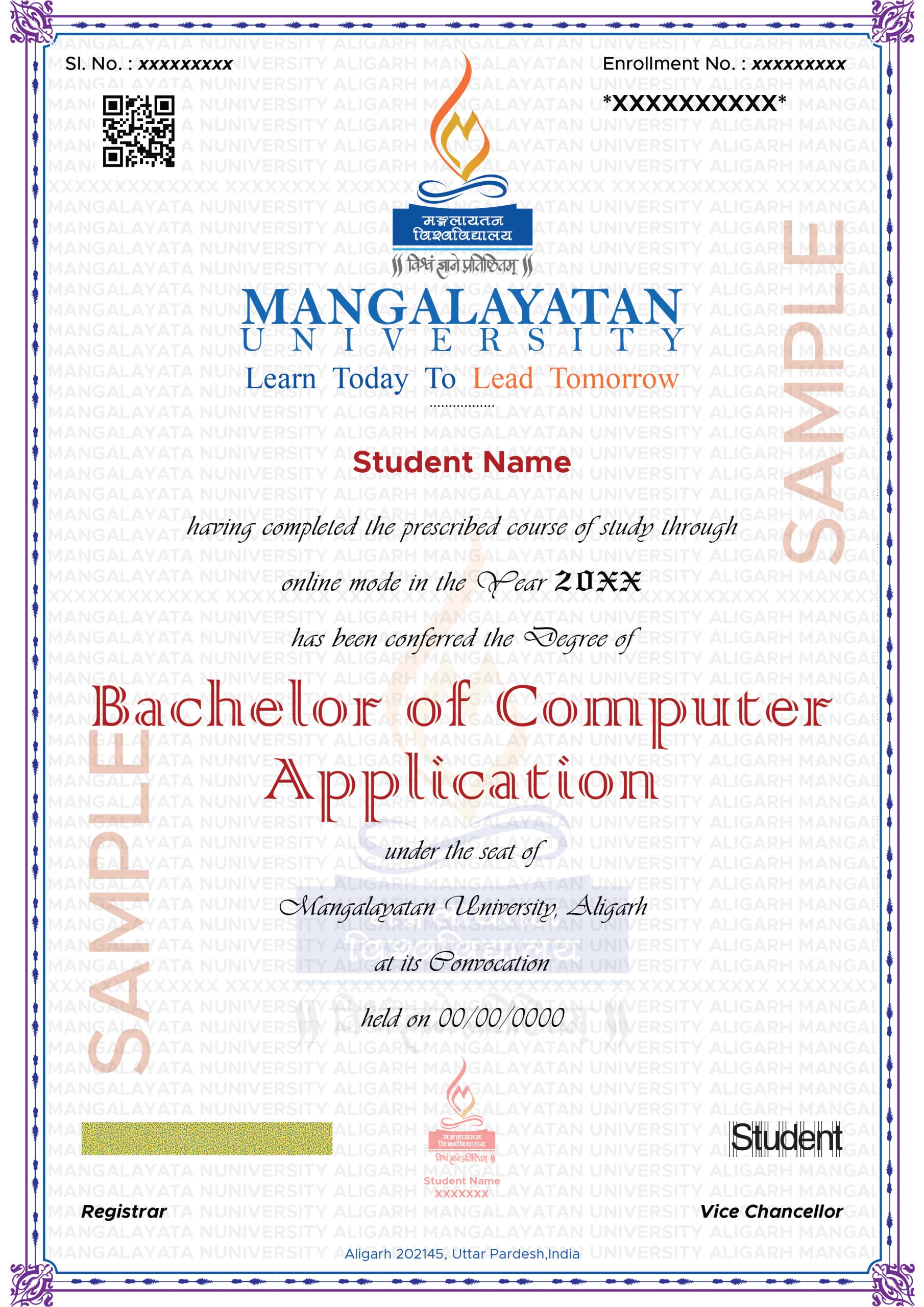 Bachelor of Computer Application (B.C.A) – Mangalayatan University ...